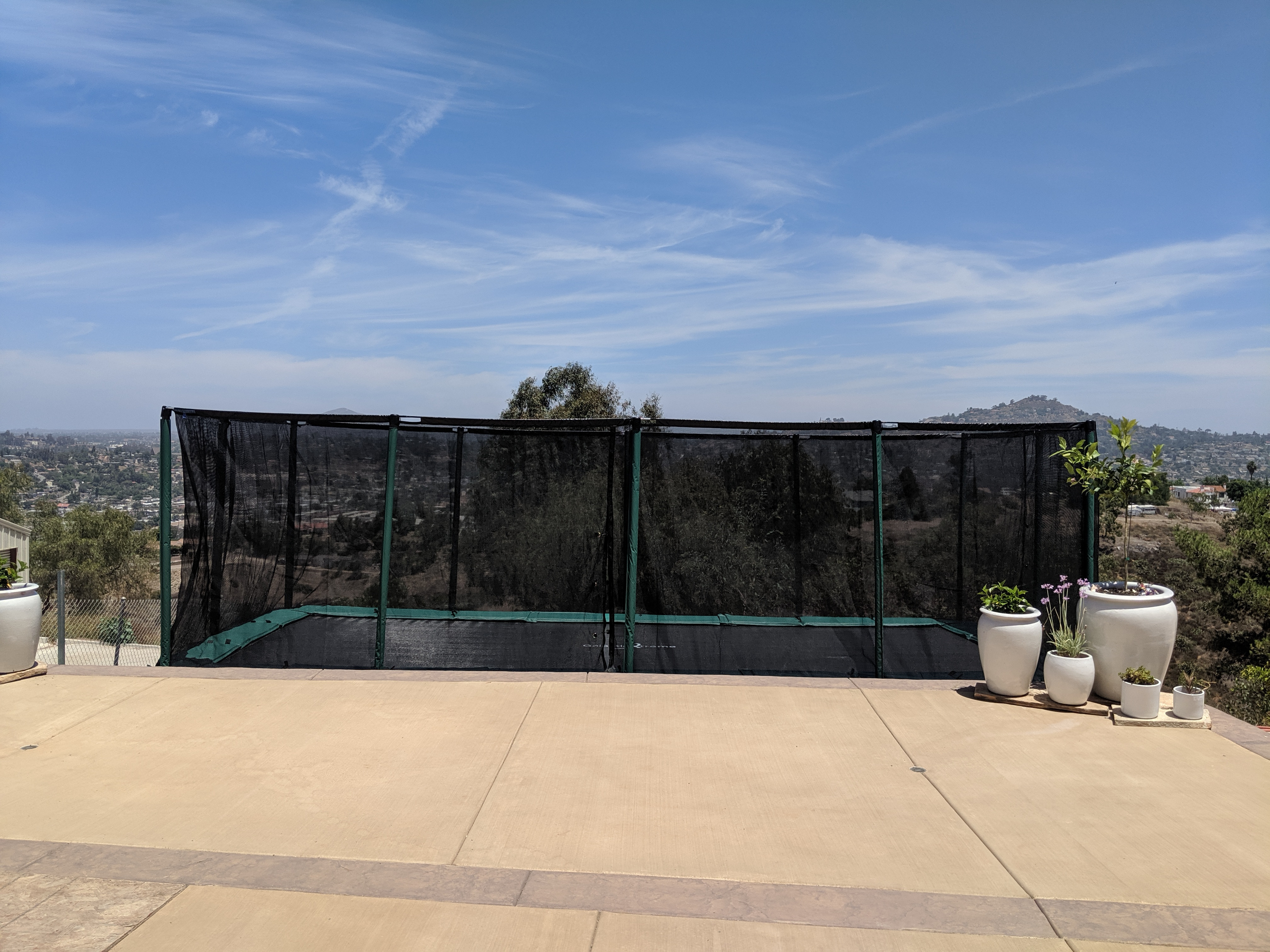 10’x17’ Gymnastics Trampoline by Galactic Xtreme with Enclosure Safety ...